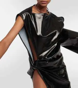 Rick Owens Asymmetrical Denim Gown