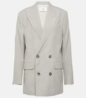 AMI Paris Double-breasted Wool Blazer
