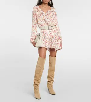Isabel Marant Étoile Prian Printed Silk-blend Blouse
