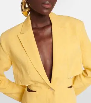 Jacquemus La Robe Bari Linen-blend Minidress