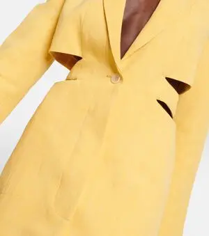Jacquemus La Robe Bari Linen-blend Minidress