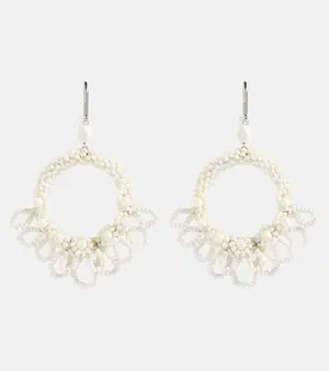 Isabel Marant Talasi Beaded Earrings - Beige