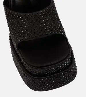 Versace Medusa Aevitas Embellished Platform Sandals