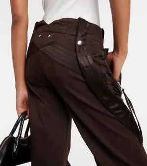 Blumarine Low-rise Cargo Pants - Brown