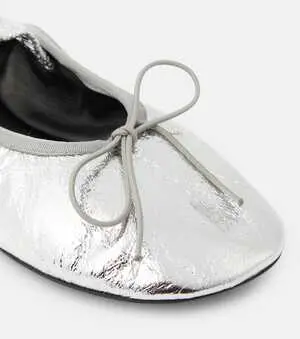 Proenza Schouler Metallic Leather Ballerina Flats
