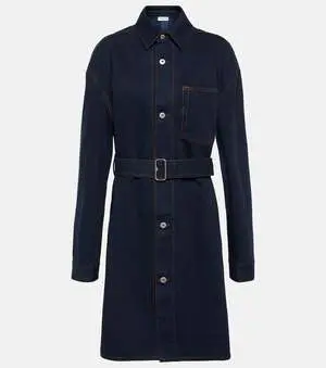 Burberry Belted Denim Shirt Dress