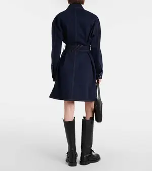 Burberry Belted Denim Shirt Dress