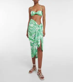 Melissa Odabash Pareo Printed Beach Cover-up