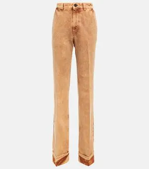 Miu Miu Marbleized Straight Leg Jeans