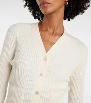 JOSEPH Ribbed-knit Wool Cardigan