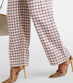 Etro Checked Wide-leg Pants