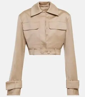 AYA MUSE Cropped Wool-blend Jacket