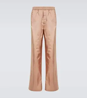Valentino Garavani Wide-leg Track Pants - Beige