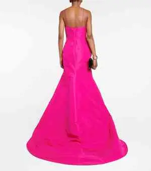 LAQUAN SMITH Scoop-front Gown