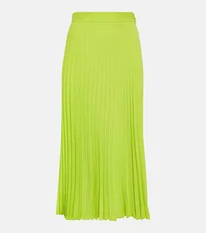 MAISON MARGIELA Pleated Midi Skirt - Green