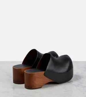 Acne Studios Leather Clogs - Black