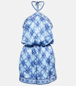 Poupette St Barth Isabelle Printed Jumpsuit - Blue