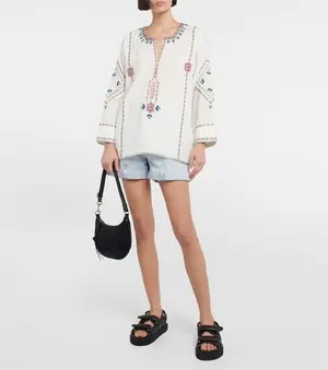 Isabel Marant Étoile Clarisa Embroidered Blouse