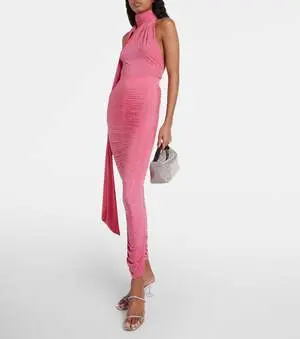 Alex Perry Crystal-embellished Jersey Bodysuit