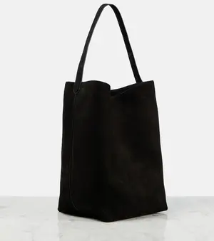 THE ROW N/s Park Large Leather Tote Bag - Black