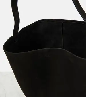THE ROW N/s Park Large Leather Tote Bag - Black