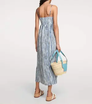 Vince Striped Midi Dress