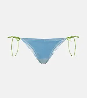 REINA OLGA Love Triangle Lamé Bikini Bottoms - Multicoloured