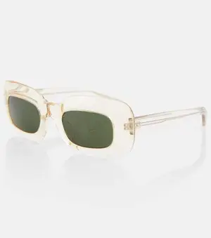 Khaite X Oliver Peoples 1966c Rectangular Sunglasses - Transparent
