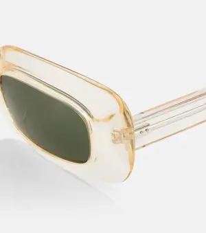 Khaite X Oliver Peoples 1966c Rectangular Sunglasses - Transparent