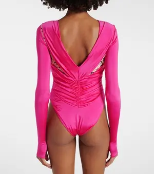 MARINE SERRE Regenerated Jersey Bodysuit