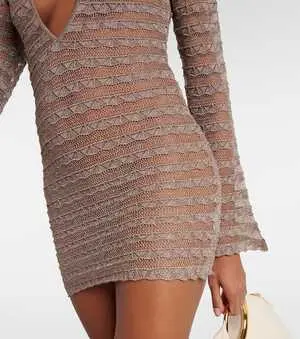 AYA MUSE Lace Knit Minidress