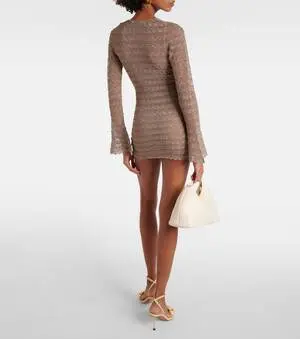 AYA MUSE Lace Knit Minidress