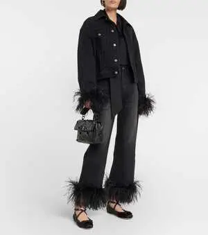 Valentino Garavani Rockstud Satin Ballerinas - Black