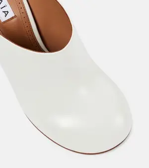 Alaïa Babylone Leather Mules
