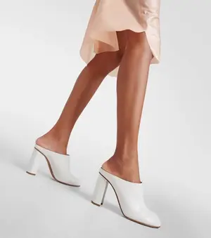 Alaïa Babylone Leather Mules