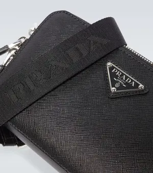 Prada Brique Leather Crossbody Bag