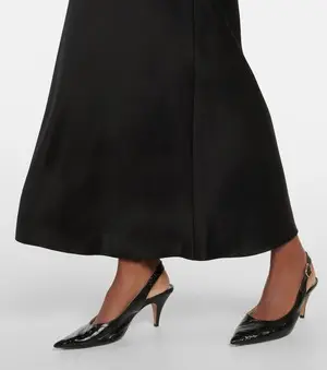 Khaite Joely Satin Slip Dress