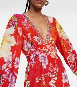 Camilla Embellished Silk Maxi Dress