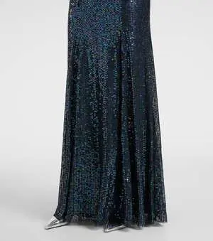 Jenny Packham Embellished Sequined Gown