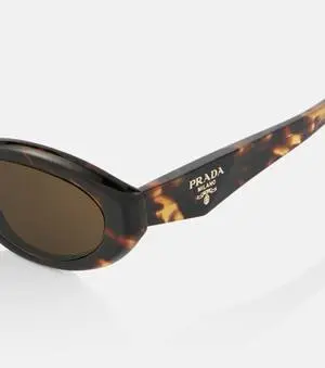 Prada Symbole Cat-eye Sunglasses - Brown