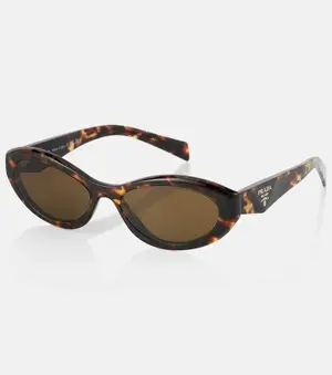 Prada Symbole Cat-eye Sunglasses - Brown
