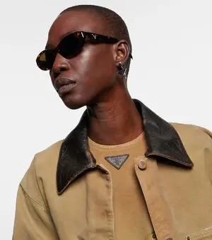 Prada Symbole Cat-eye Sunglasses - Brown