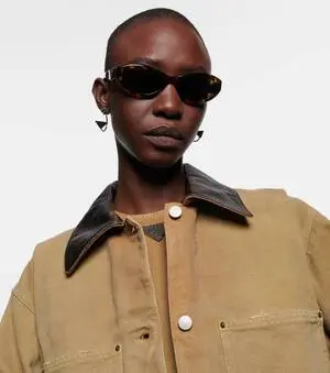 Prada Symbole Cat-eye Sunglasses - Brown