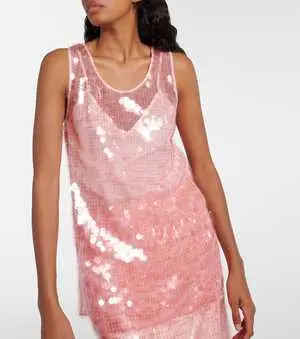 XU ZHI Sequined Tank Top