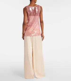 XU ZHI Sequined Tank Top