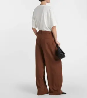 Wardrobe.NYC Low-rise Wool Wide-leg Trousers