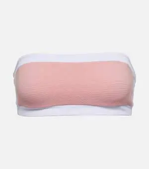 ALEXANDRA MIRO Whitney Strapless Bikini Top - Pink