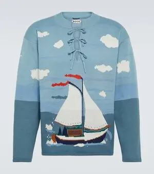 Bode Drop Shoulder Sweaters For Men