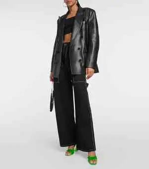 Amina Muaddi Lupita Pvc Mules