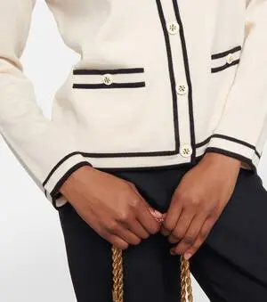 Tory Burch Kendra Wool Cardigan - White